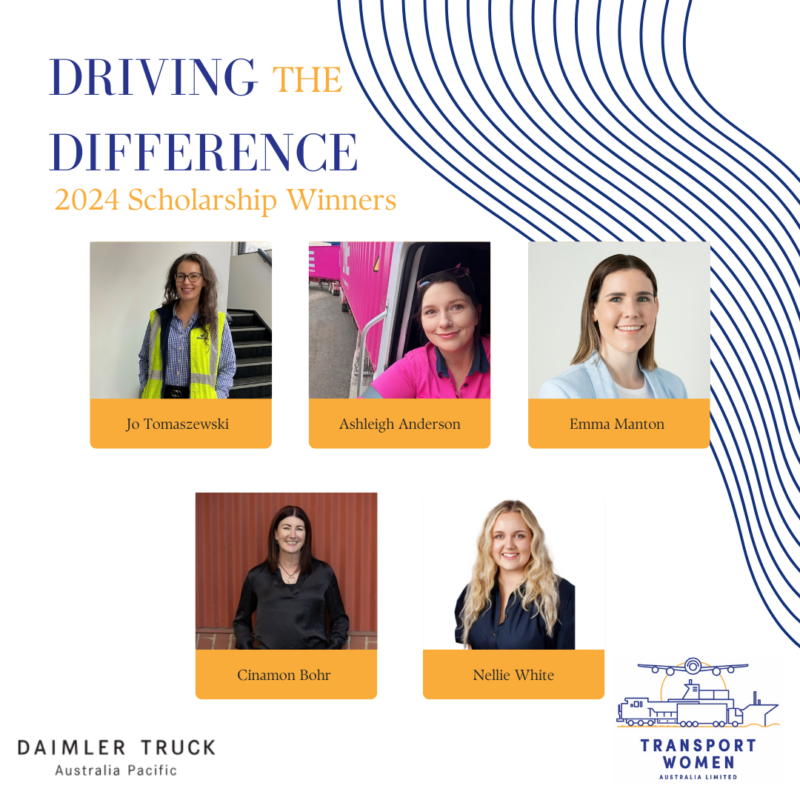 2024 Driving the Difference Scholarships announced - Transport Women